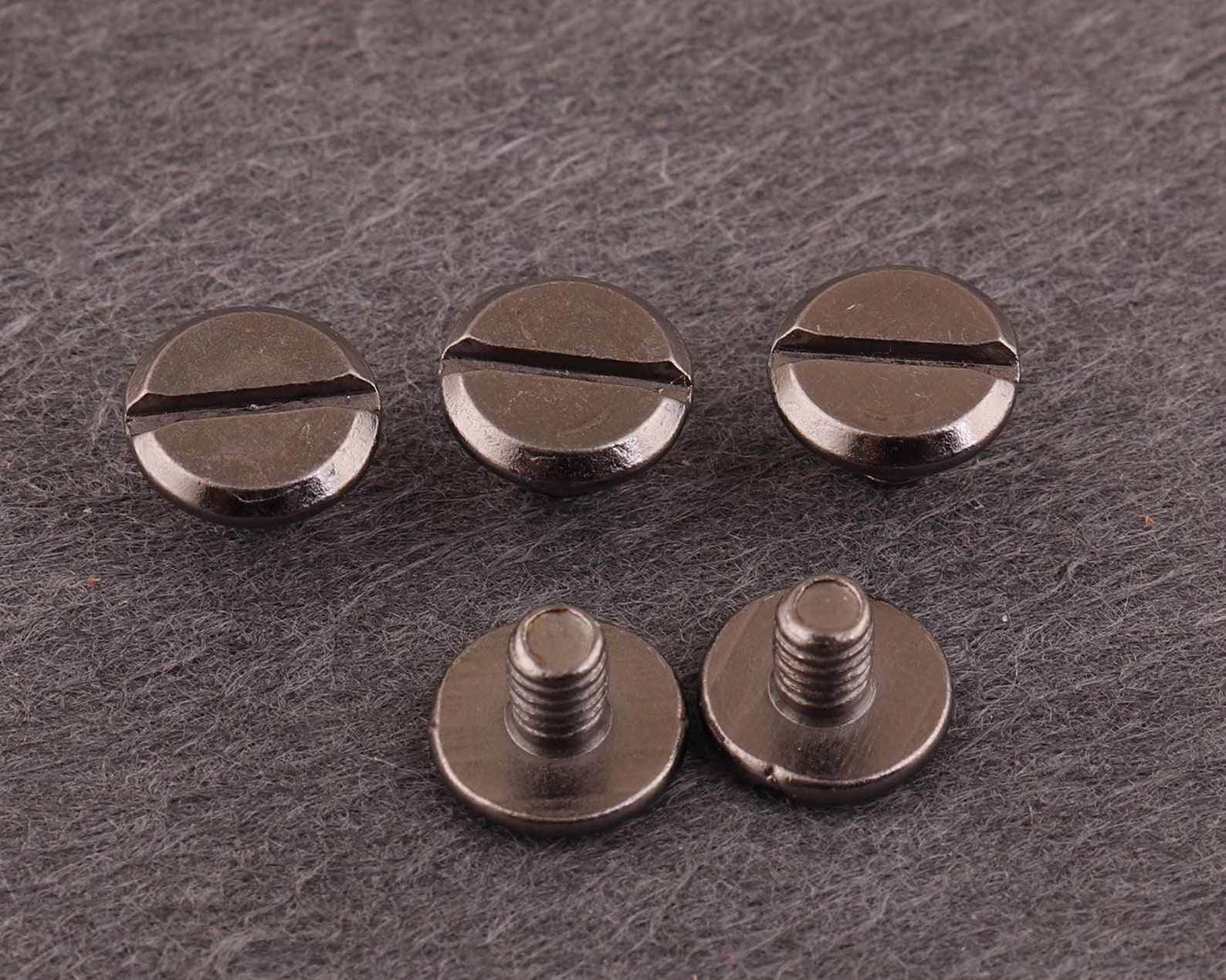 Gunmetal Screw Rivets 20 Sets 107 Mm Metal Button Screw Back - Etsy