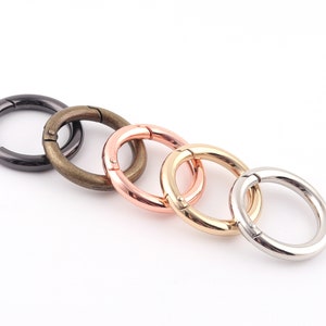 1"(25mm)spring Gate Ring Thick Spring Ring Push Gate Snap Hook Purse O ...