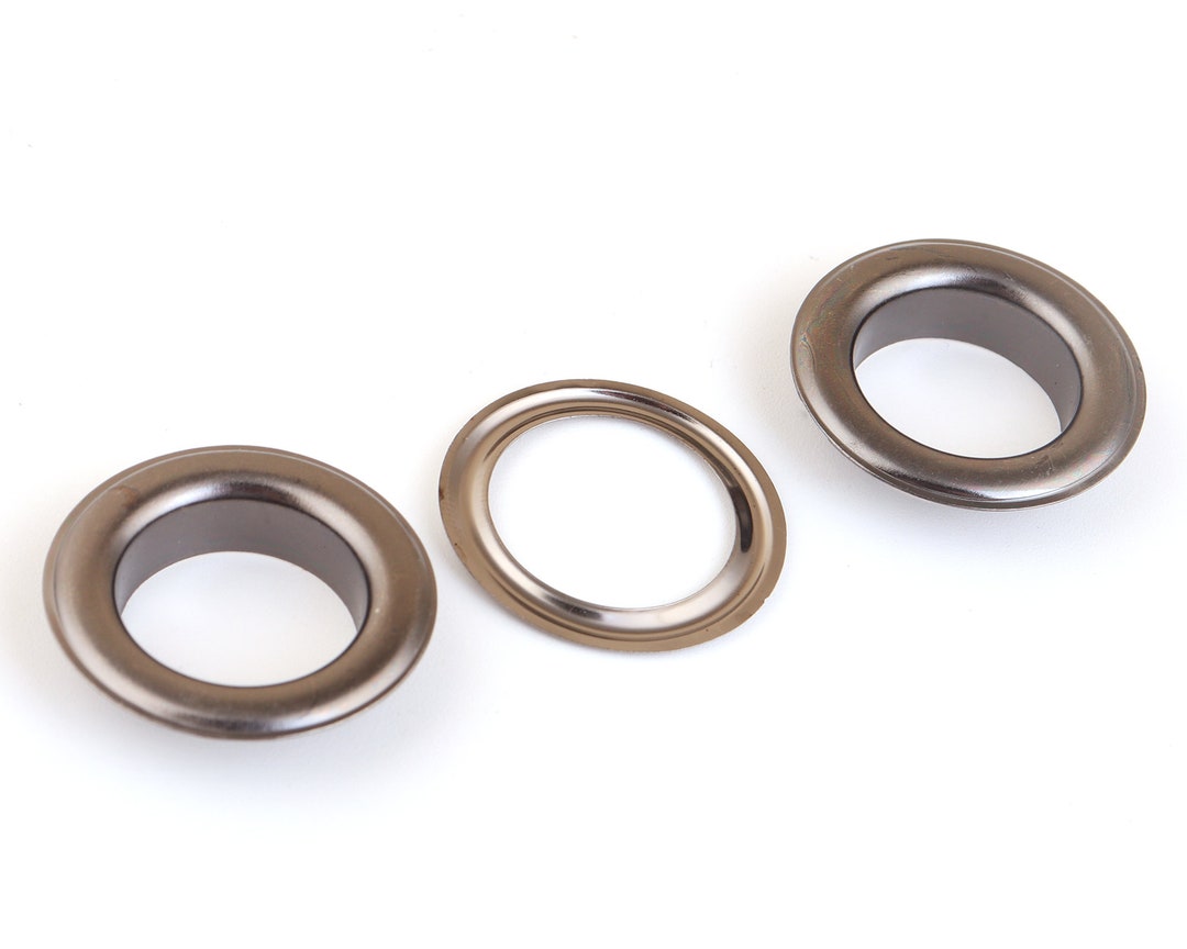 30set Large Round Eyelets With Washer 17mm Gunmetal Round Grommet ...