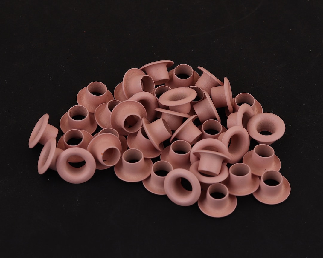 200pcs 4mm Mini Pink Eyelets Round Grommet Eyelets Studs for Leather ...