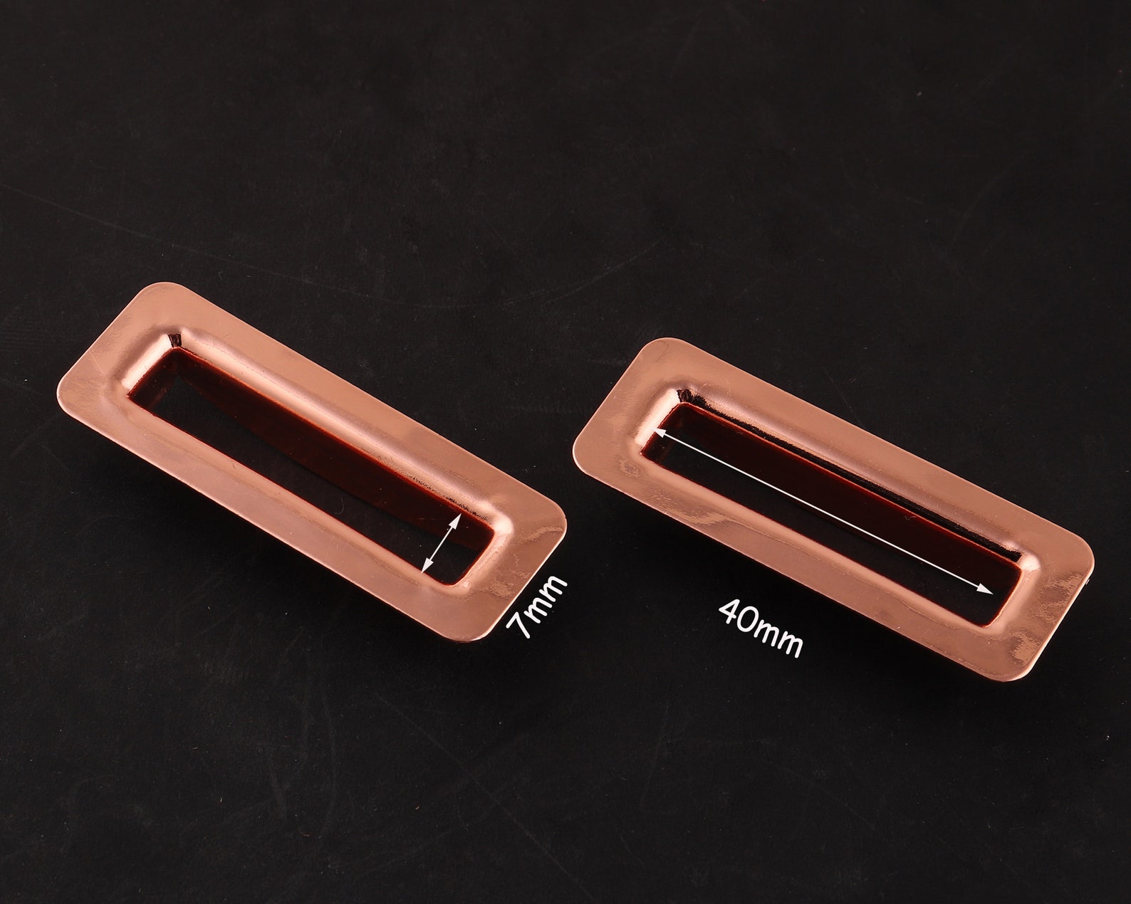 40mm Rose Gold Eyelet Light Rectangle Square Grommet Eyelets | Etsy