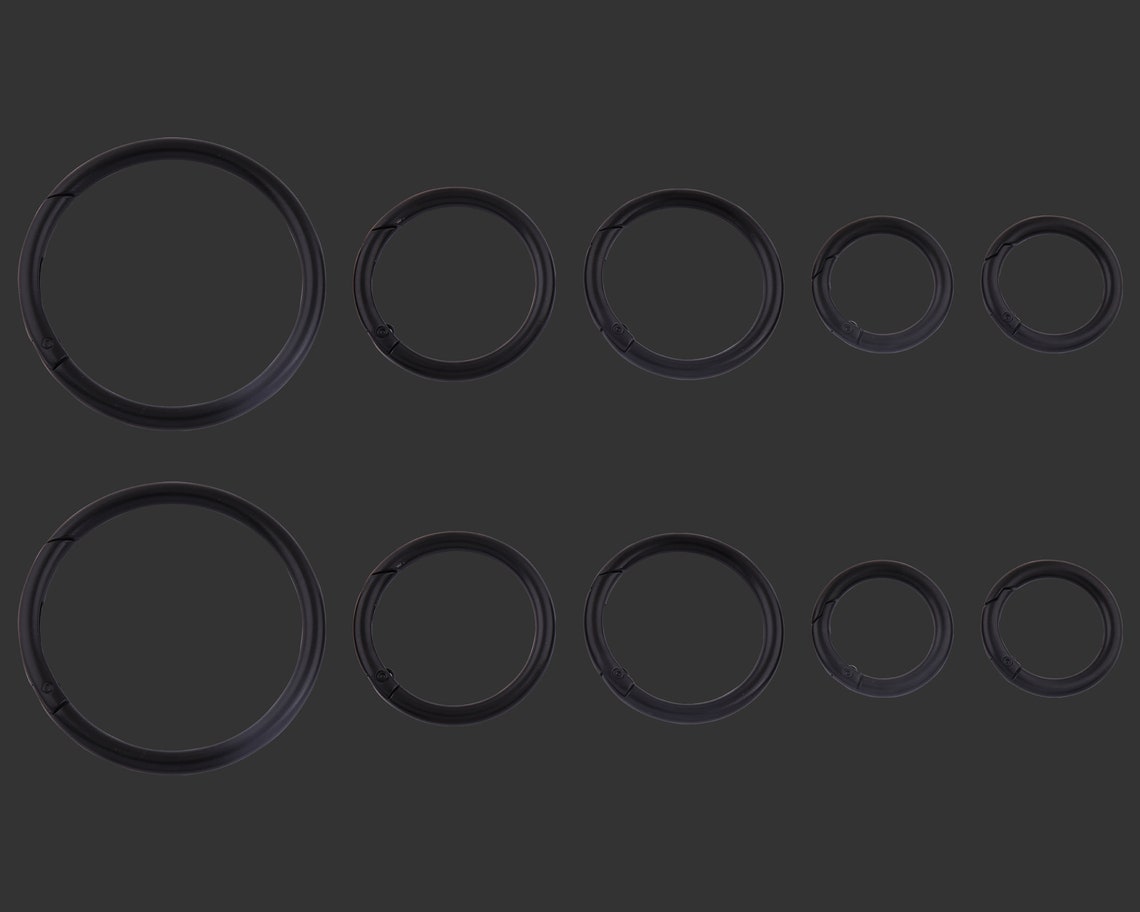 Black Metal Spring Round O Ring Gate Spring O Ring push key | Etsy