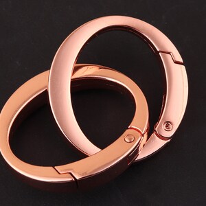 30mm Round Ring Rose Gold Spring Gate Ring O-rings Spring Ring Clasp ...