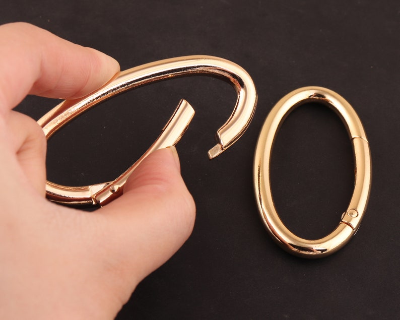 Spring Ring Swivel Bucklesgold Oval Spring Ring Clasp Snap - Etsy
