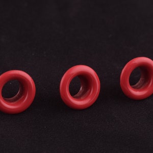 100pcs 4mm Mini Red Eyelets Round Grommet Eyelets Studs for Leather ...