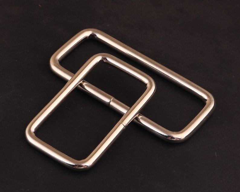 2 Inch/38mm Rectangular Wire Loops / Rings-silver Rectangle - Etsy
