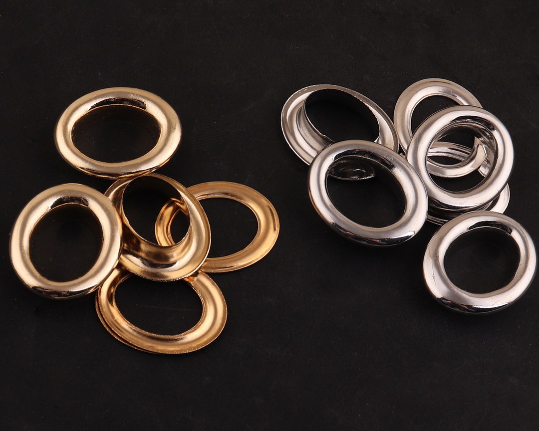 20set 15mm Silver Gold Grommets Eyelets With Washers Oval Eyelets ...