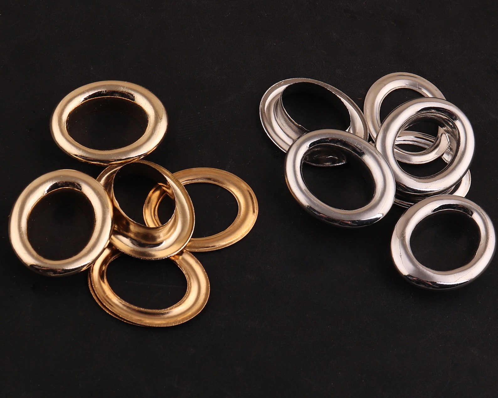 20set 15mm Silver Gold Grommets Eyelets With Washers Oval - Etsy