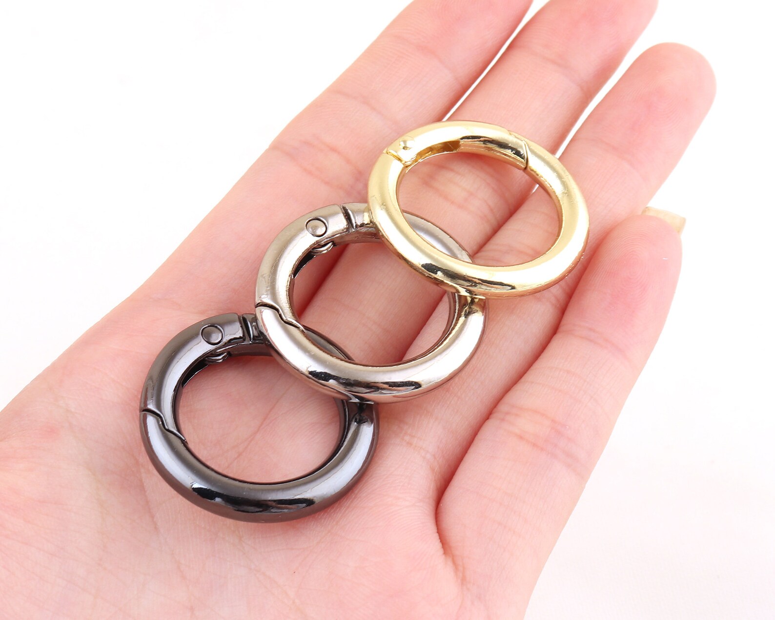 20mm/13mm Spring Gate Ring Thin Spring Ring Push Gate Snap | Etsy