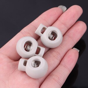 Plastic Cord Stopper Locks Single Hole Toggle Cylinder Cord Lock for 4 ...