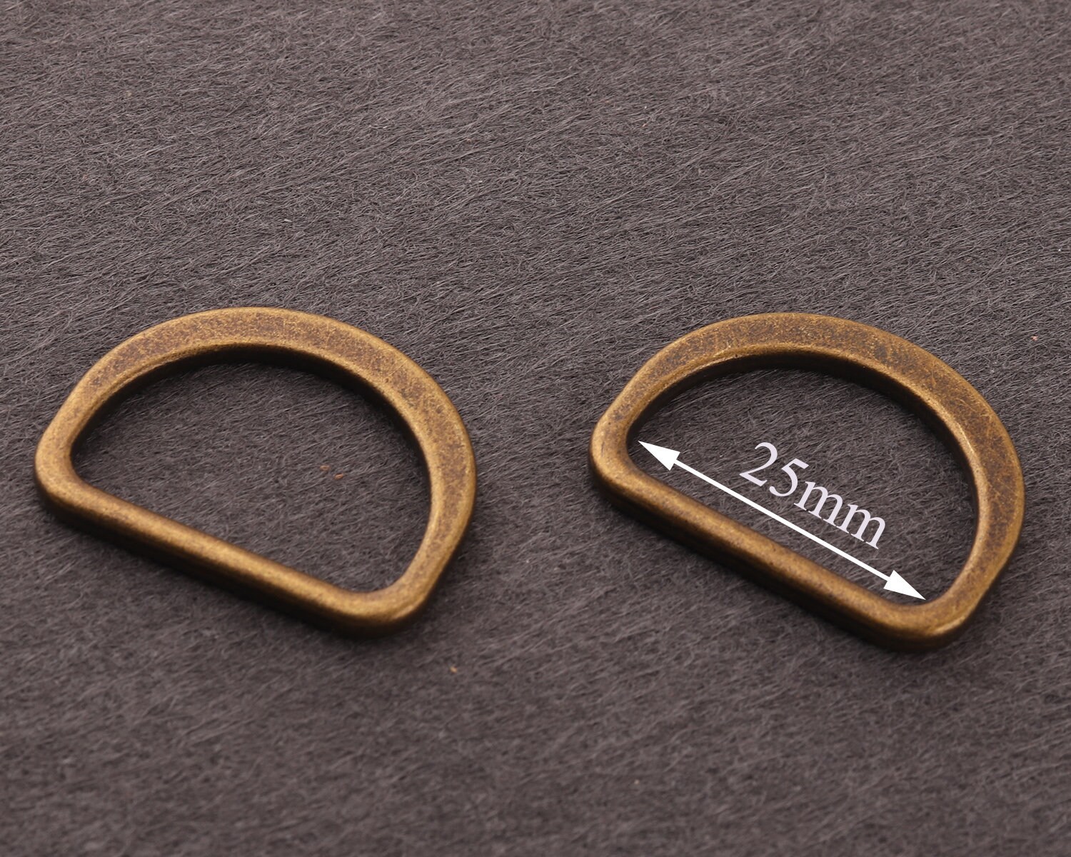 1 inch25 mmGoldbronze and black D Ring Leash Seamless D | Etsy