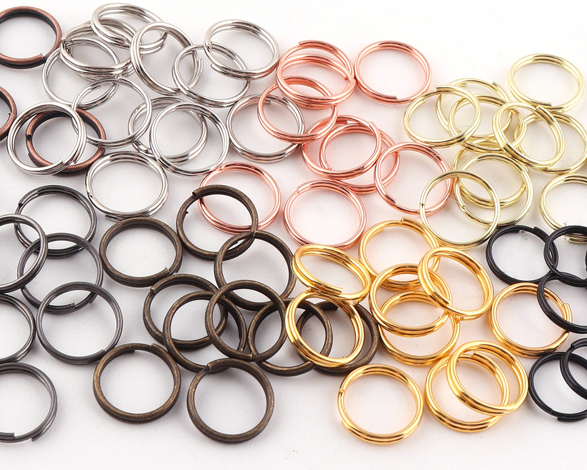 10mm Split Ringscolorful Key Ring circle Split Ring Key - Etsy