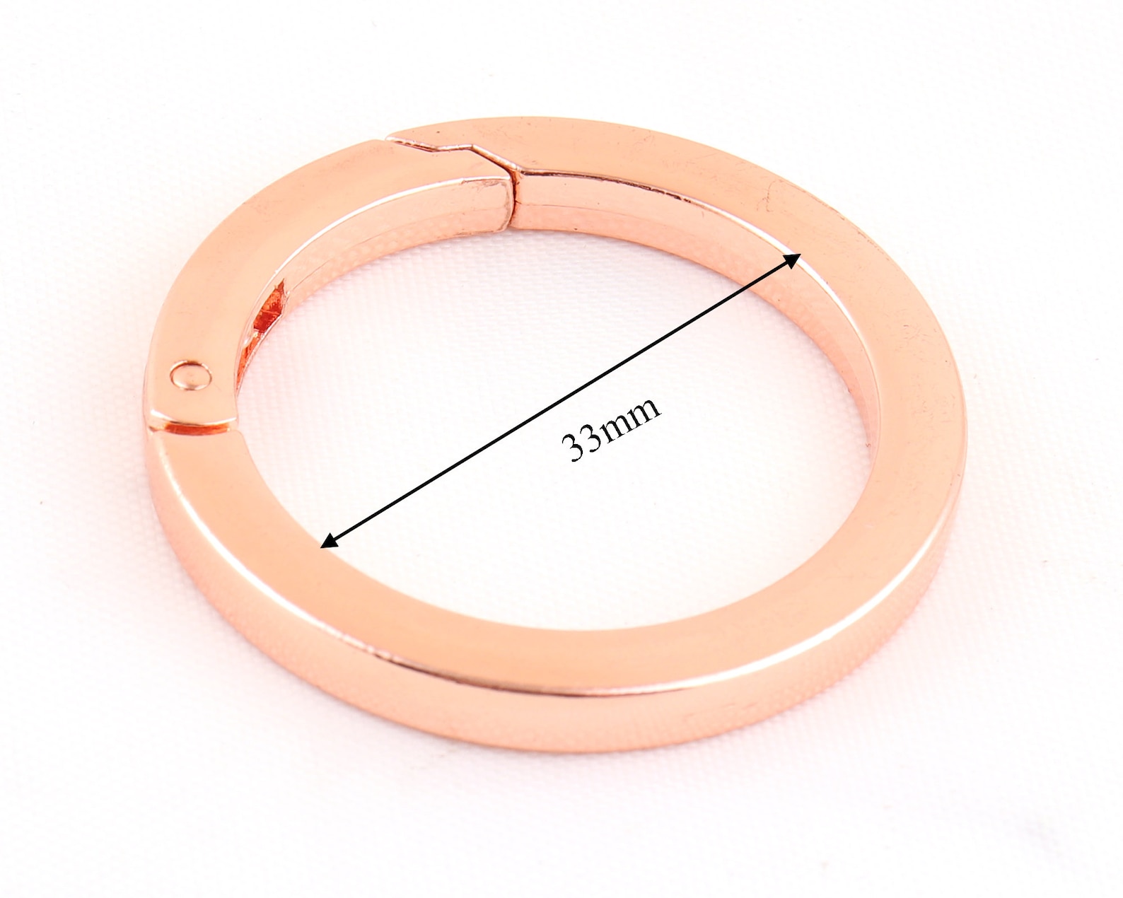 Flat Round Spring Gate Ring Spring Ring Clasp-spring Snap Hook | Etsy