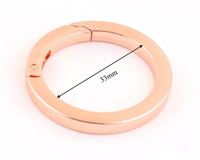 Flat Round Spring Gate Ring Spring Ring Clasp-spring Snap Hook Gate O ...