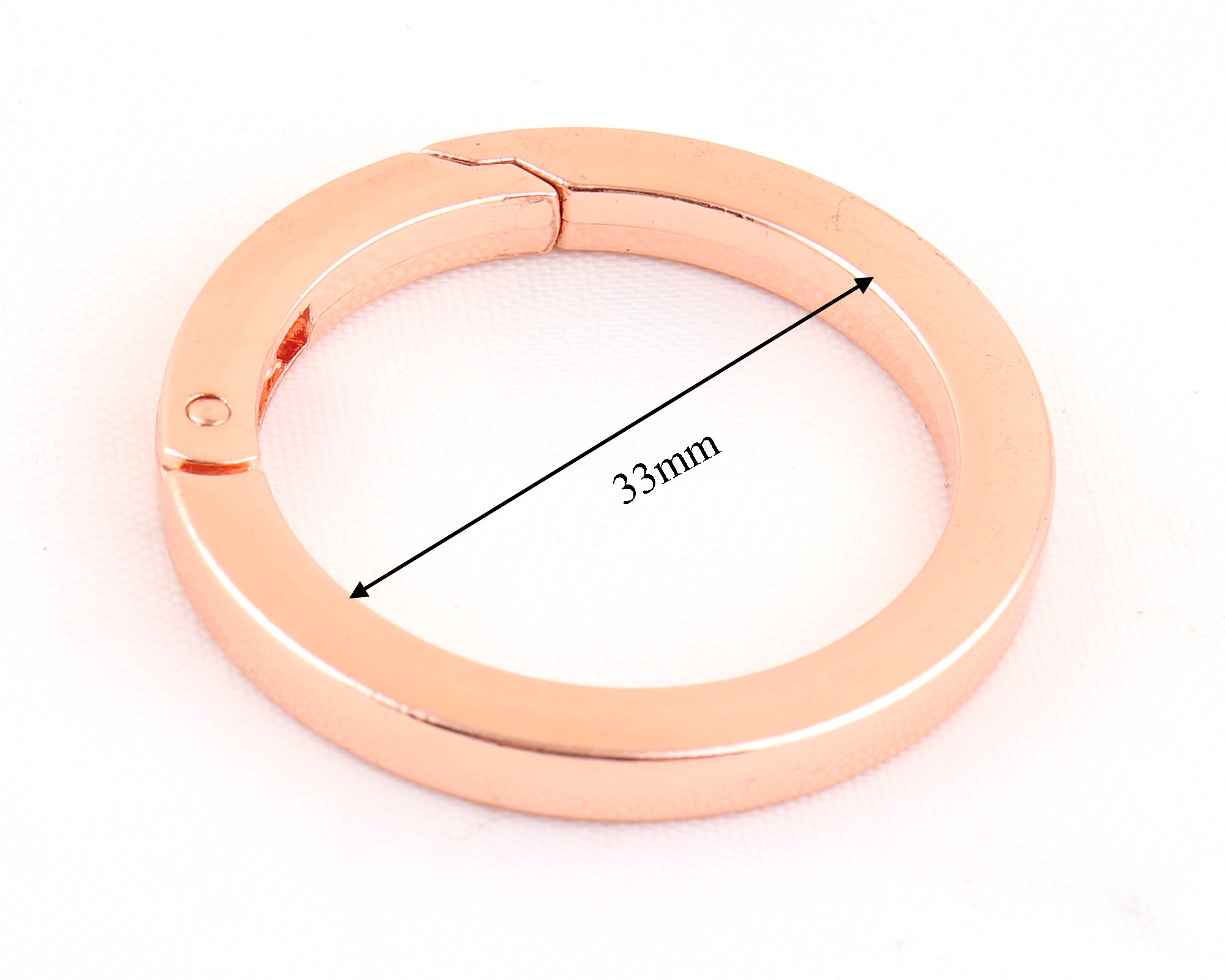 Flat Round Spring Gate Ring Spring Ring Clasp-spring Snap Hook - Etsy