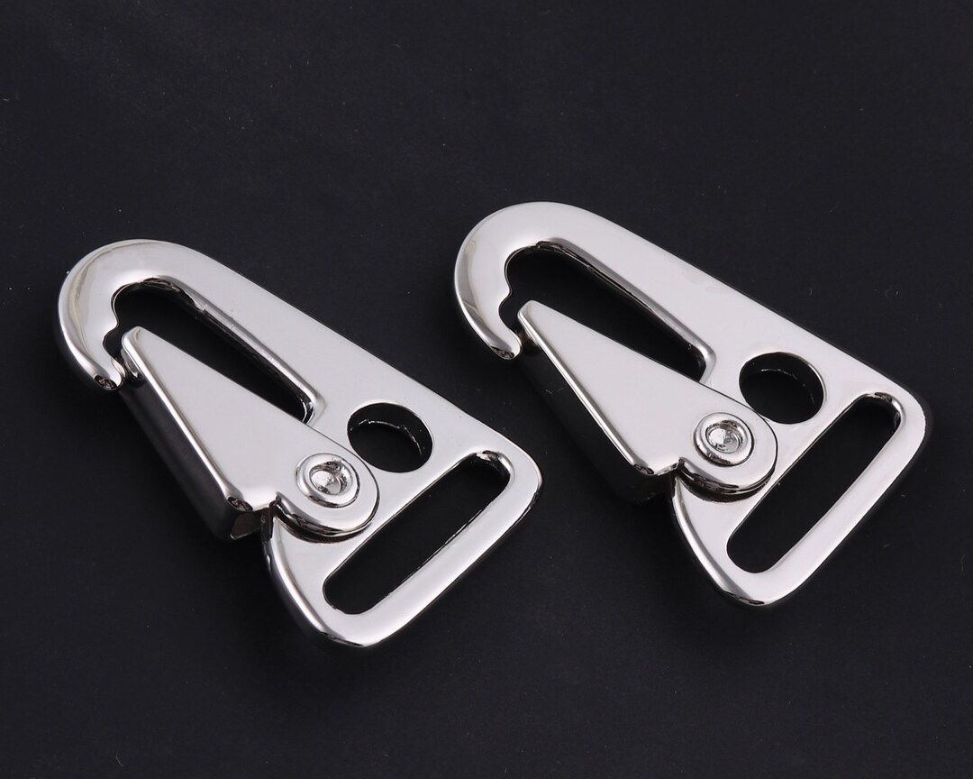 1"(24 Mm)silver Metal Snap Hook Sling Clip Spring Gate Hook Bag ...