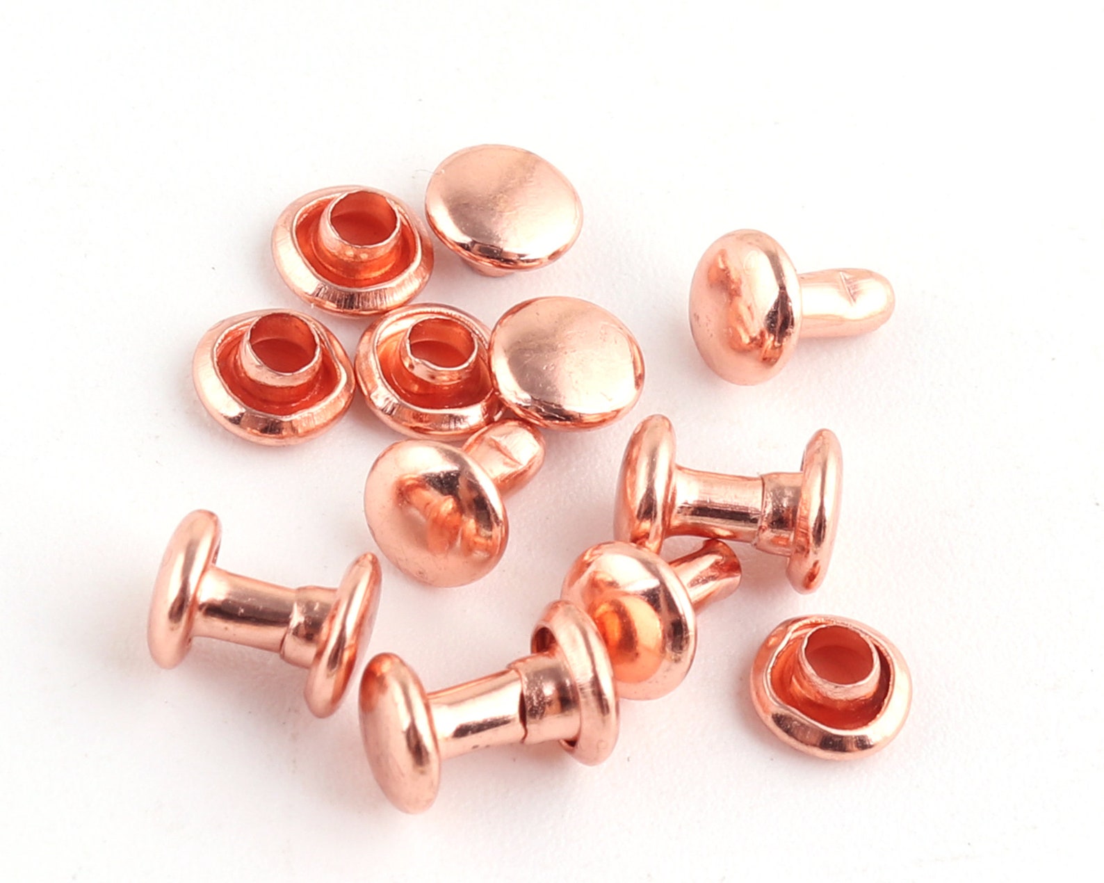 Double Cap Rivets 5mm Mini Rivets Metal Button Double Head Purse ...