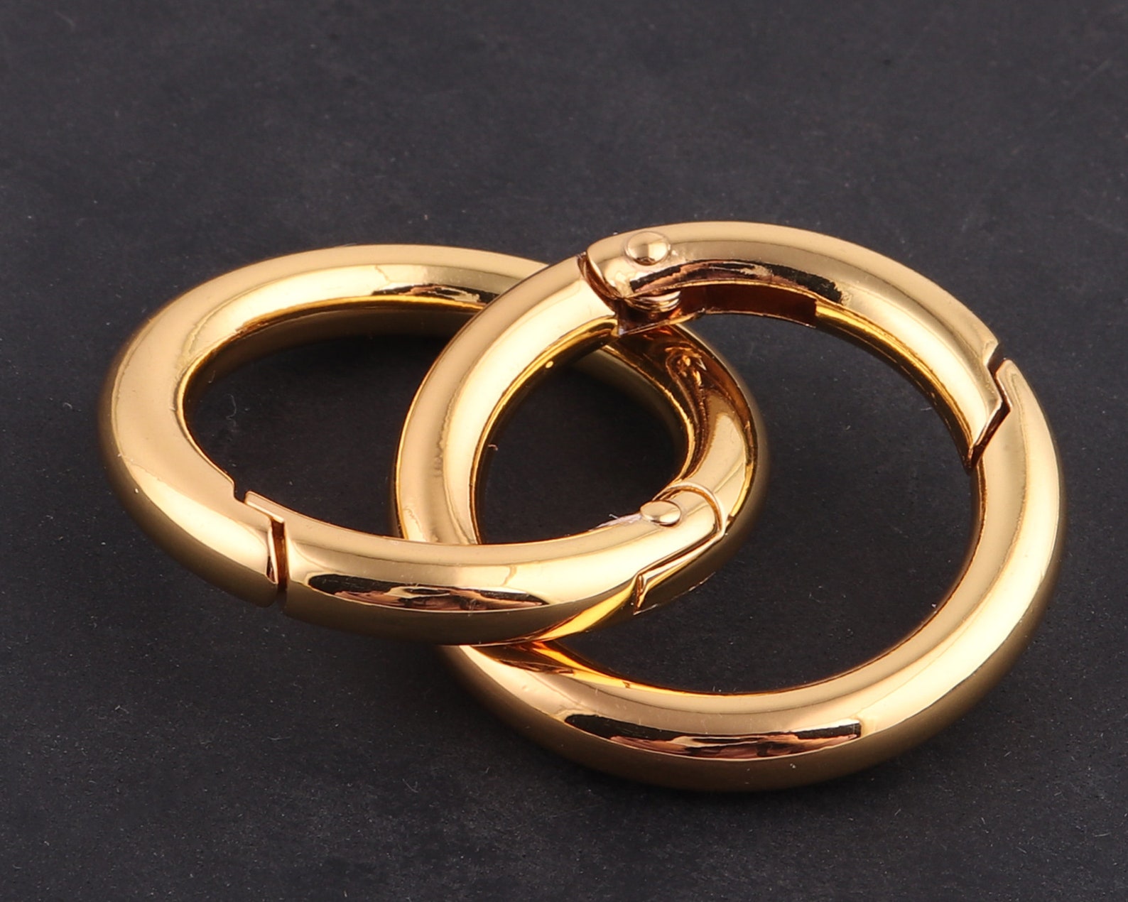 Spring Gate Ring Thin Spring Ring Push Gate Snap Hook Purse O - Etsy