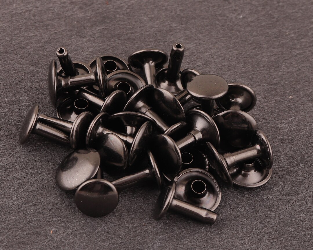 Gunmetal Studs Rivets 50 Sets 12*14 Mm Metal Button Studs Screw Studs ...