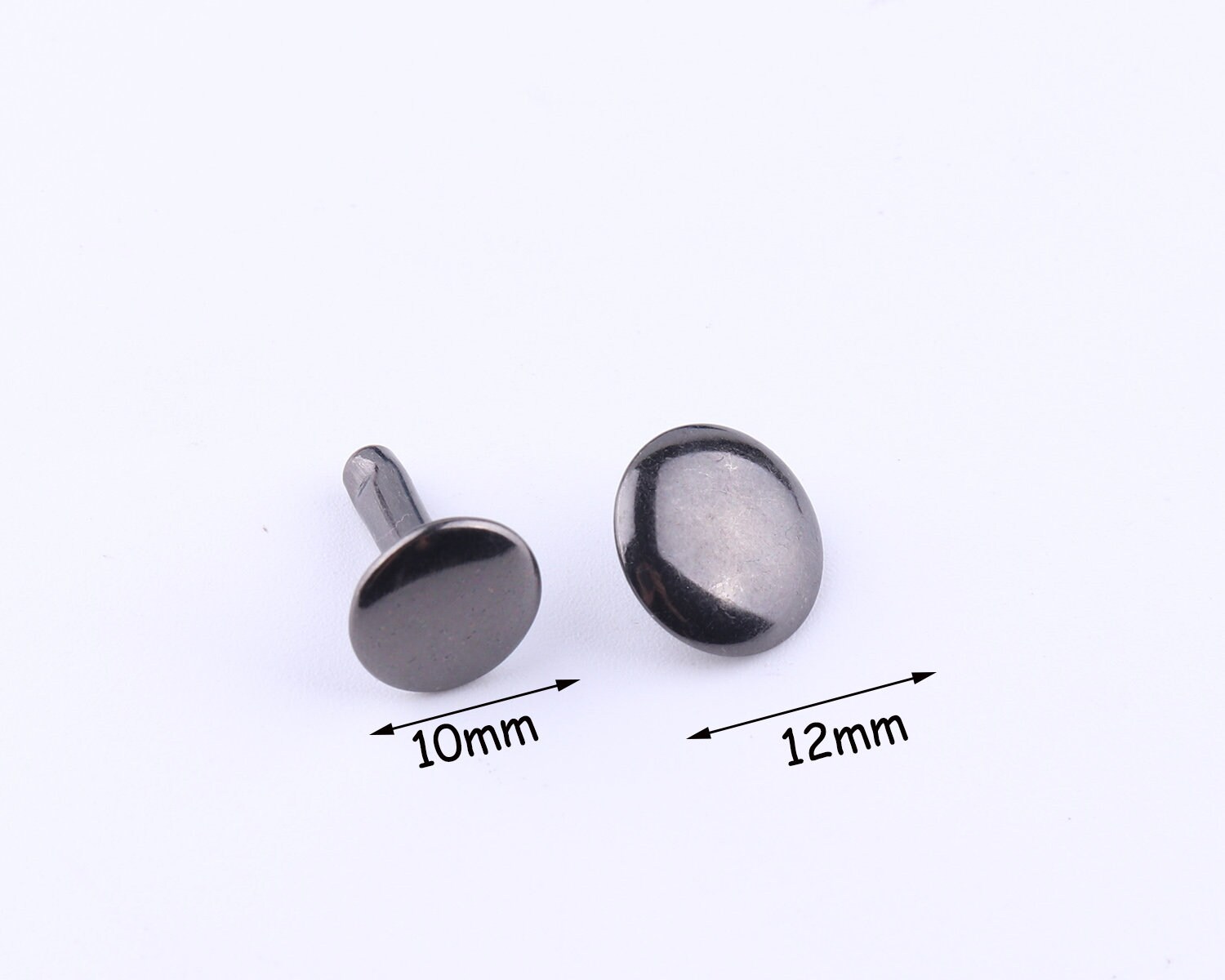 Gunmetal Studs Rivets 50 Sets 1214 Mm Metal Button Studs - Etsy