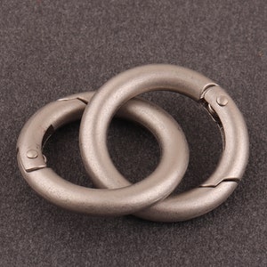 21mm Spring Gate Ring Matte Silver O-rings Metal O Rings Spring Ring ...