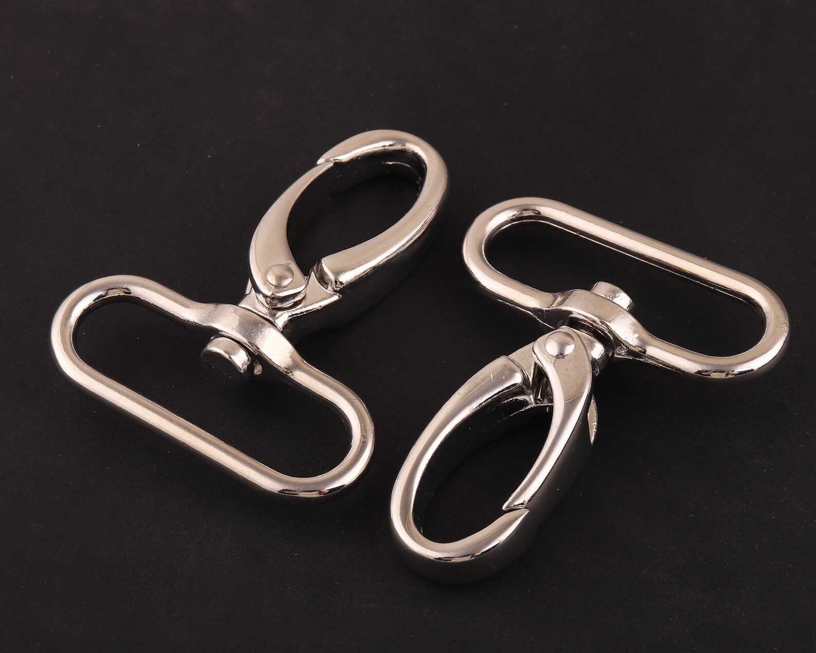 Silver Swivel Snap Hook 39mm 59mm inner Loop Size Push Gate | Etsy