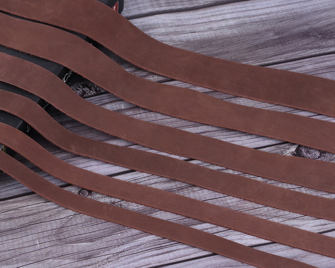 Dark Coffee Long Natural Leather Straps,genuine Leather-leather Handle ...