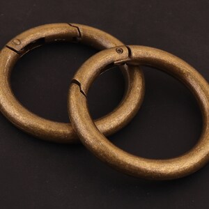 Bronze Spring Rings- Spring Gate Ring Round Gate Ring Spring Ring Clasp ...