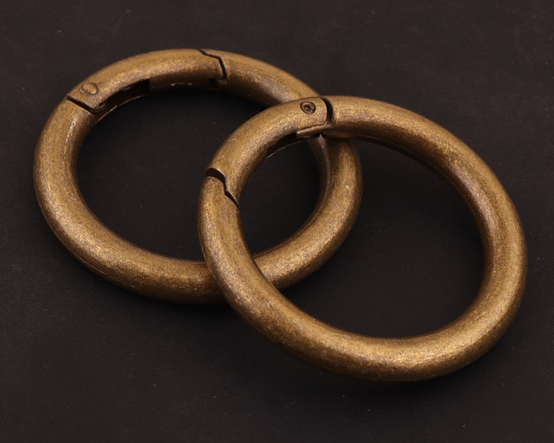 Bronze Spring Rings Spring Gate Ring Round Gate Ring Spring | Etsy