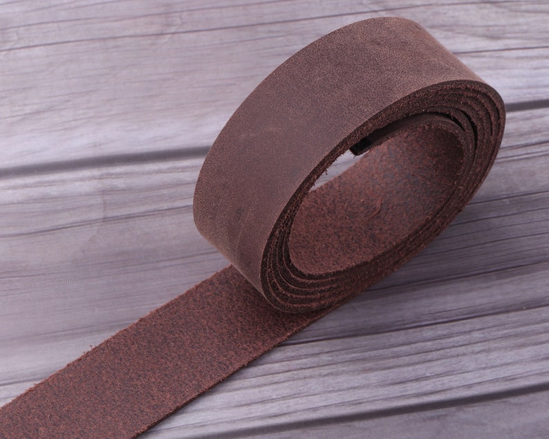1 inch wide Natural Leather Blank Strip Strap-Flat Leather | Etsy