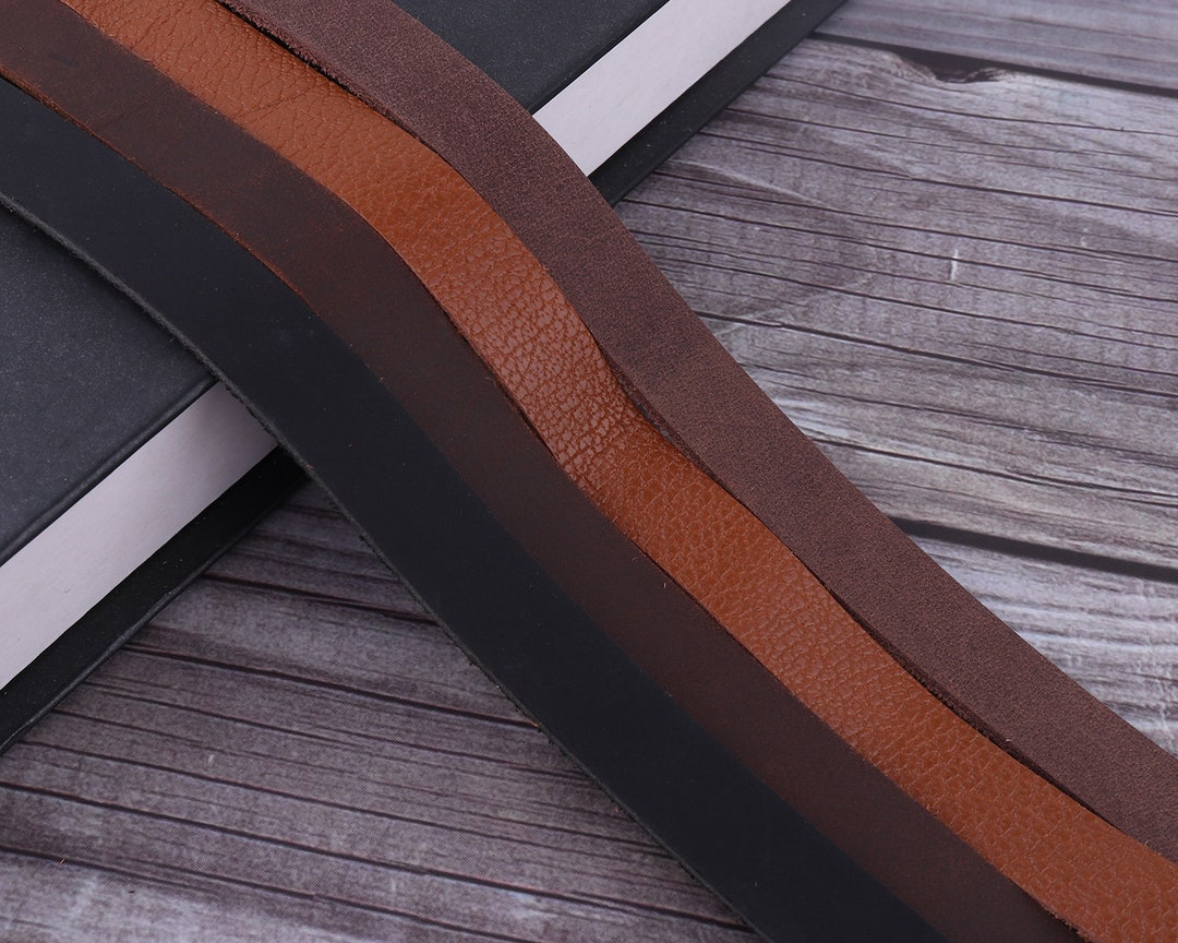1/2 Inch Genuine Leather Straps Lace Cord,black/camel Leather Lace ...