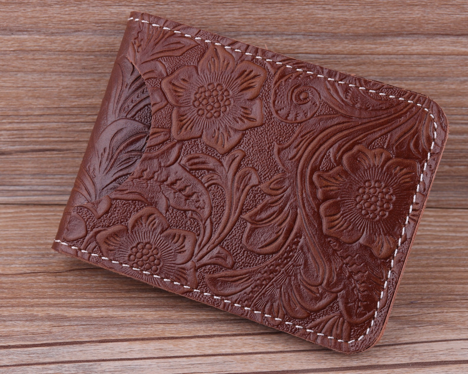 Brown Genuine Leather Business Card Holdercredit Card - Etsy