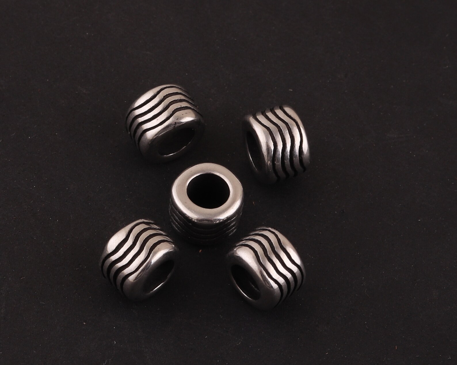 5mm silver Round 304 Stainless Steel Beads-tibetan Spacer | Etsy