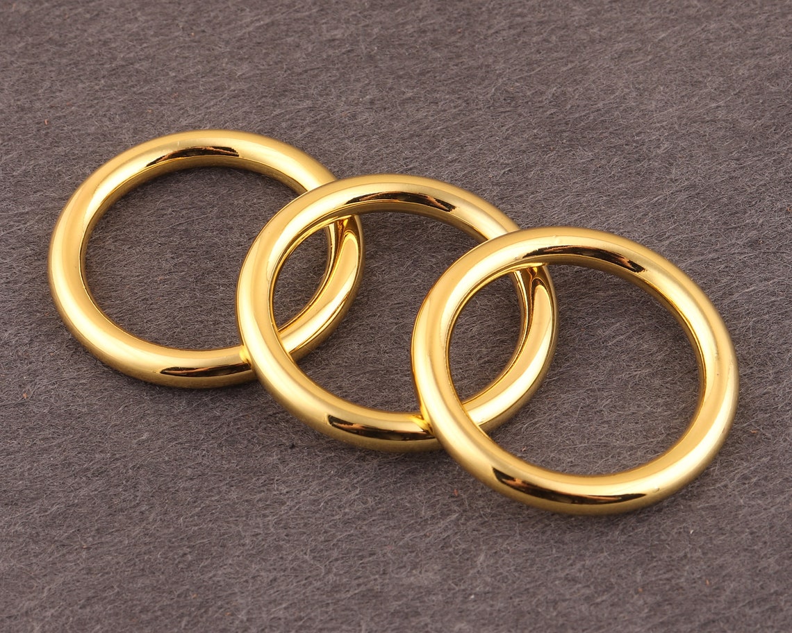 Metal O rings 1 inch Purse ring Round rings Gold O ring | Etsy