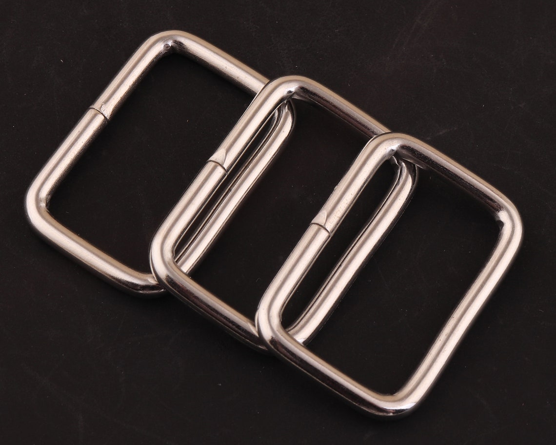 1 Inch25 Mm Silver Square Rings Rectangular Ring Strap | Etsy