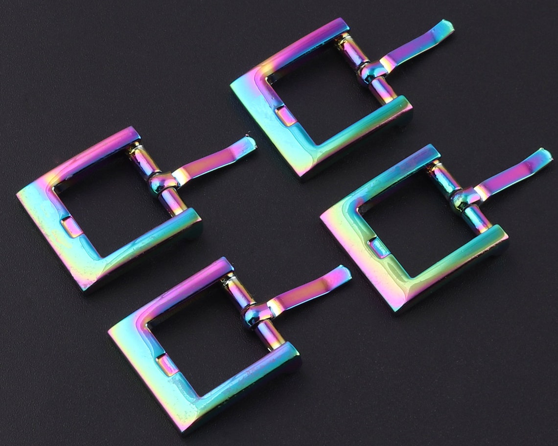 13mm Rainbow Belt Metal Buckle Center Bar Pin Buckle Belt - Etsy