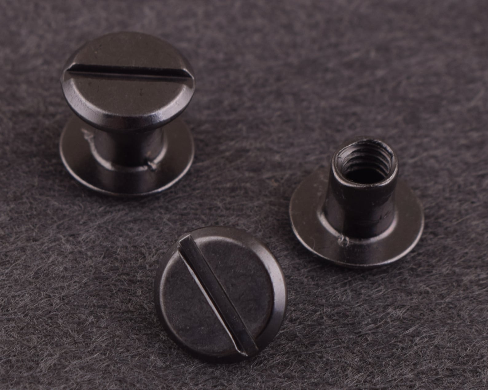 Gunmetal Screw Rivets 20 Sets 912 Mm Metal Button Screw Back - Etsy