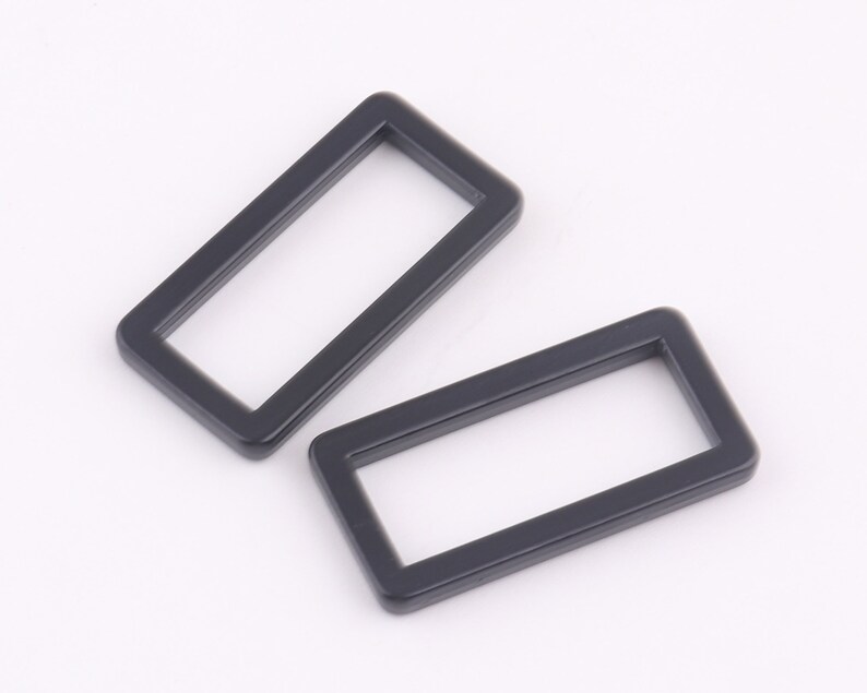 32mm Black Strap Rectangle Ring Metal Rectangle Buckle Ring Square Ring ...