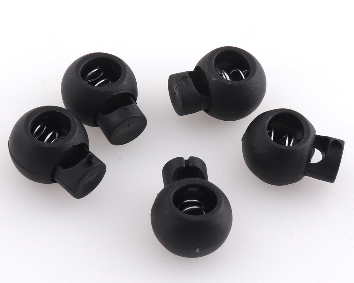 7mm Black Rope Cord Stopper Single Hole Cord Locks for - Etsy