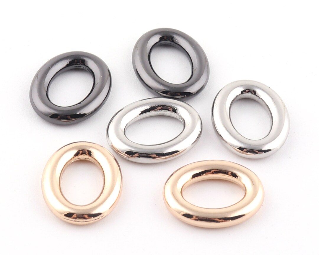 9 Mm Mini Metal Oval Loop Ring,silver/gold/gunmetal Bag Strap Buckle ...