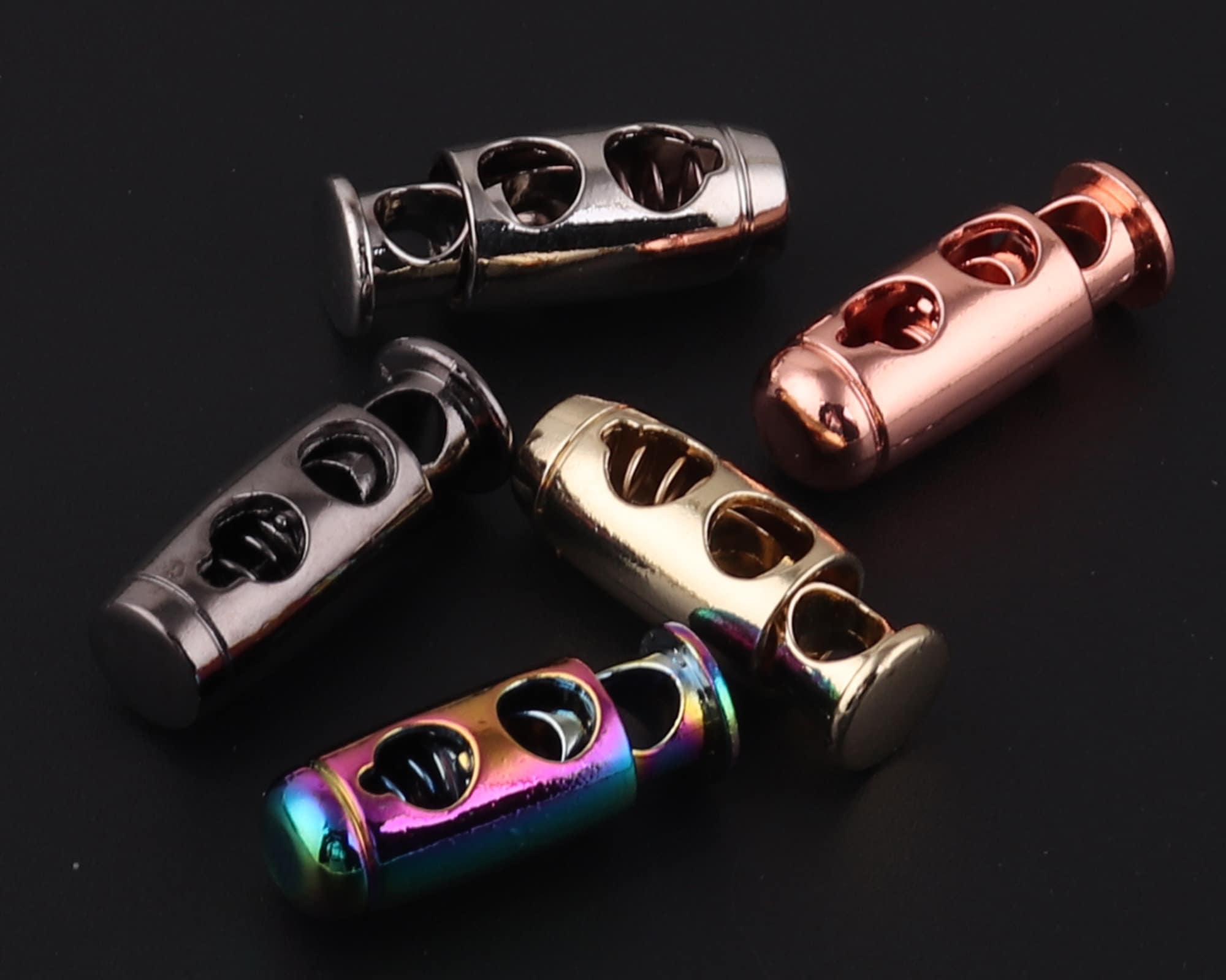 Rainbow Cord Lock Adjuster Elastic Adjuster cord Stop Toggles | Etsy