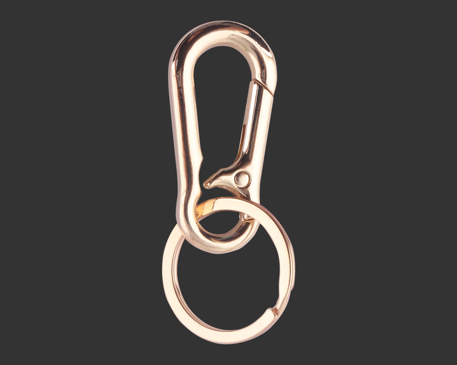 Gold Metal Carabiner Clip Key Ring Key Chain Key Charm Holder - Etsy