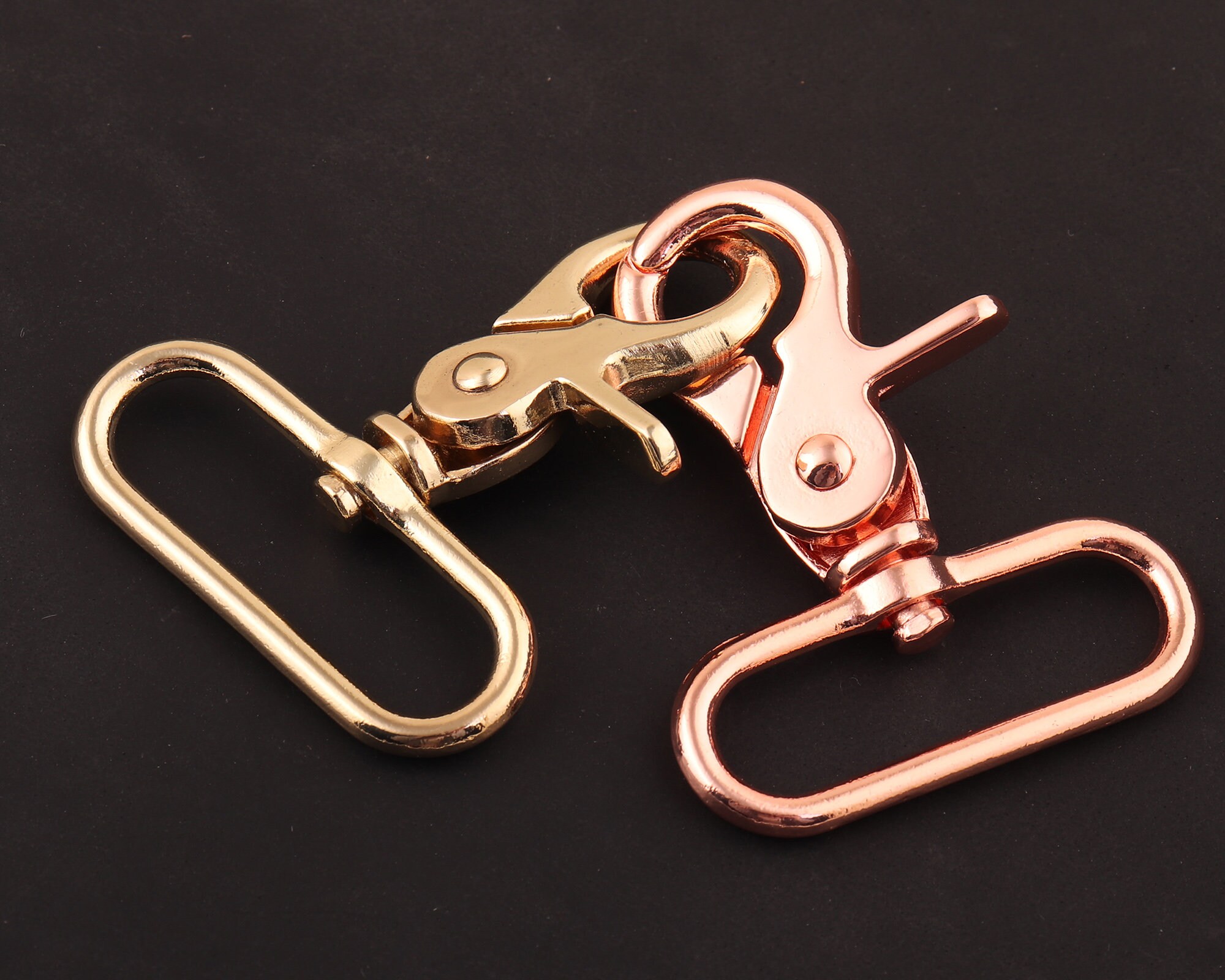 1 1/4 inch32 mmgold and rose gold Swivel Lobster Clasps | Etsy