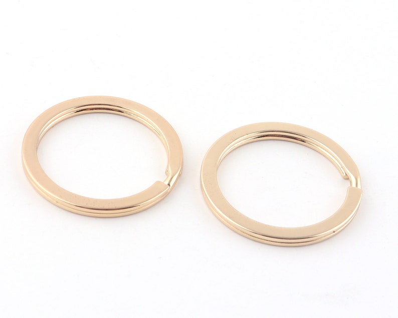 125 Mmround Flat Split Rings Key Rings - Etsy