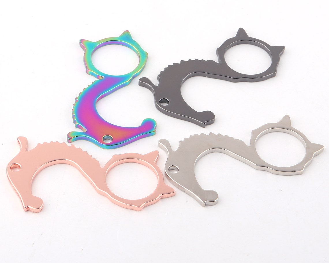 Cat Door Opener Keychain-no Touch Key keychain Touch User | Etsy