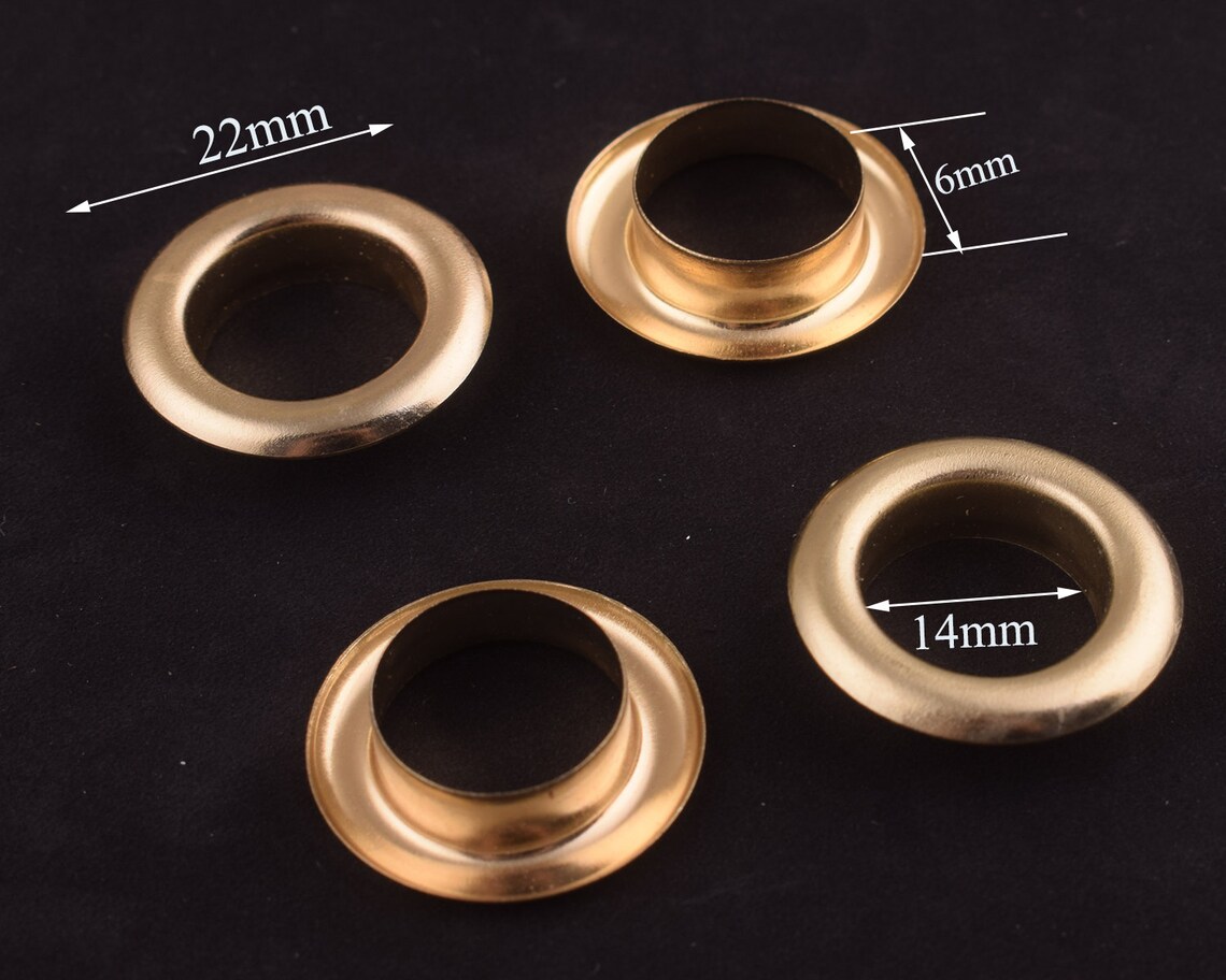 100pcs 2214mmod ID Light Gold Round Eyelets Hole | Etsy