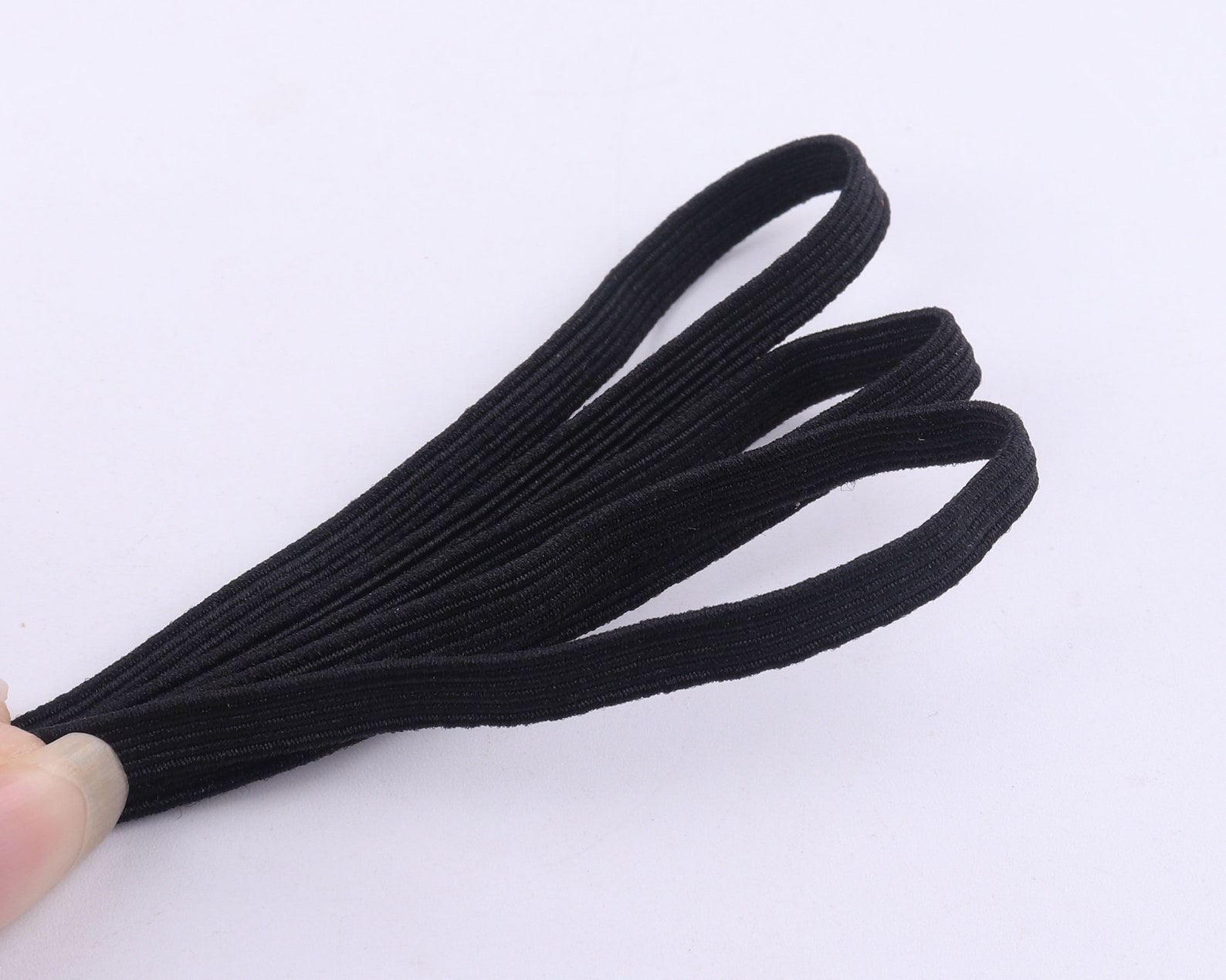 8mm White Flat Elastic Cord for Face Mask Stretch Cord Elastic - Etsy