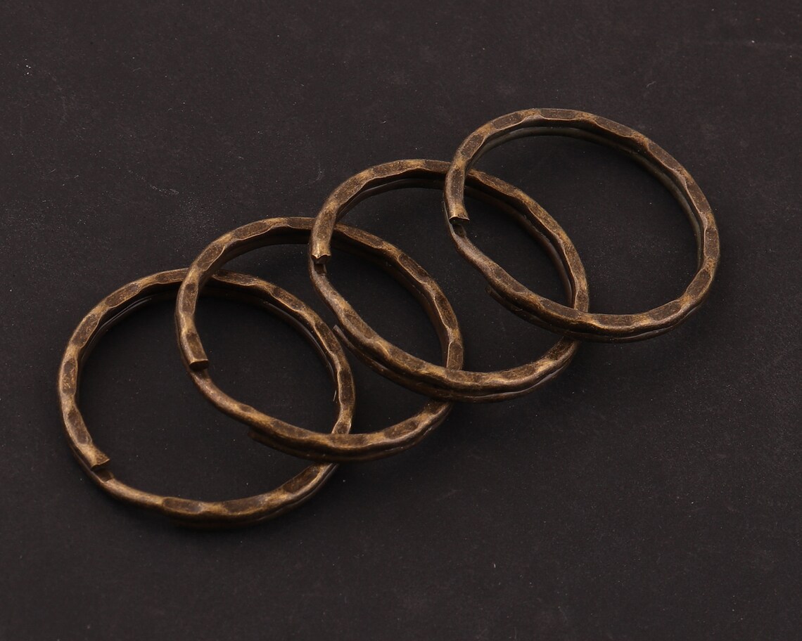 50pcs 1 inch 25mm bronze Split RingsJump Rings Double Loops | Etsy