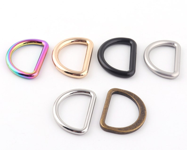 Metal D Rings 1 Inch Strap Ring Purse Rings Flat Connector - Etsy Canada