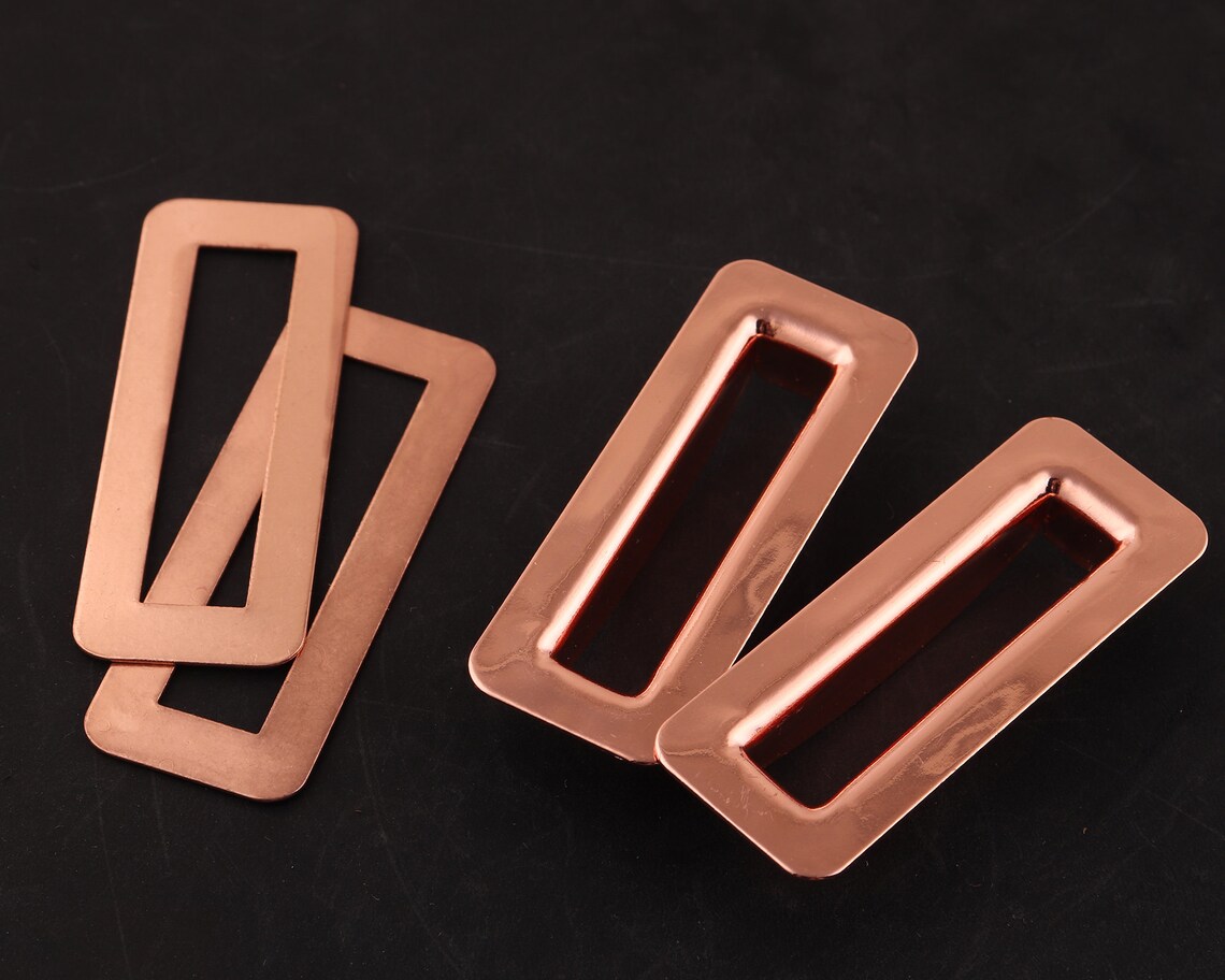 40mm Rose Gold Eyelet Light Rectangle Square Grommet Eyelets | Etsy